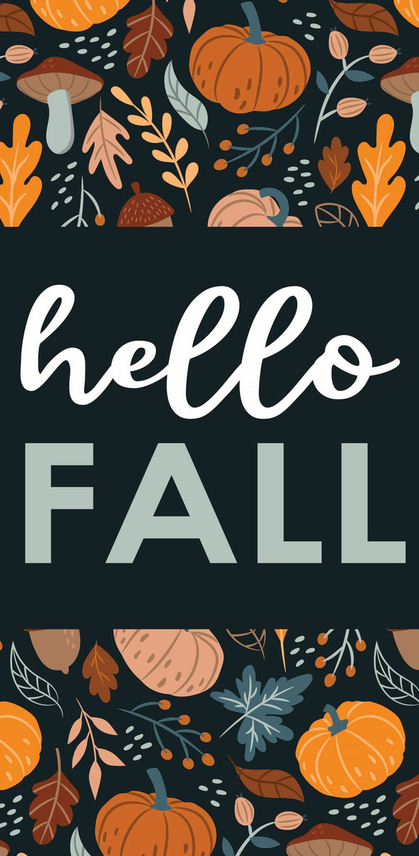 Hello Fall Single Vinyl Banner – Dekra-Lite