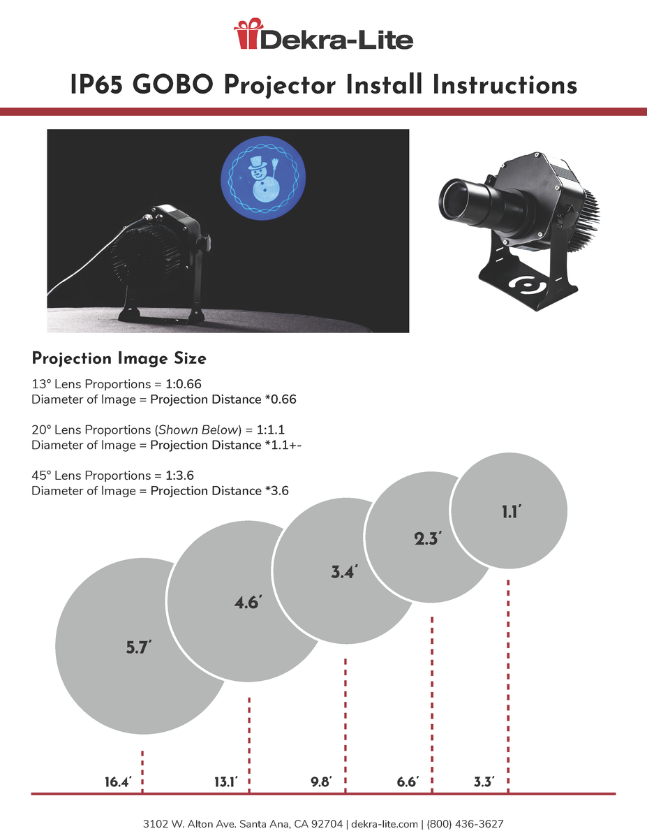 Reindeer Gobo – Dekra-Lite