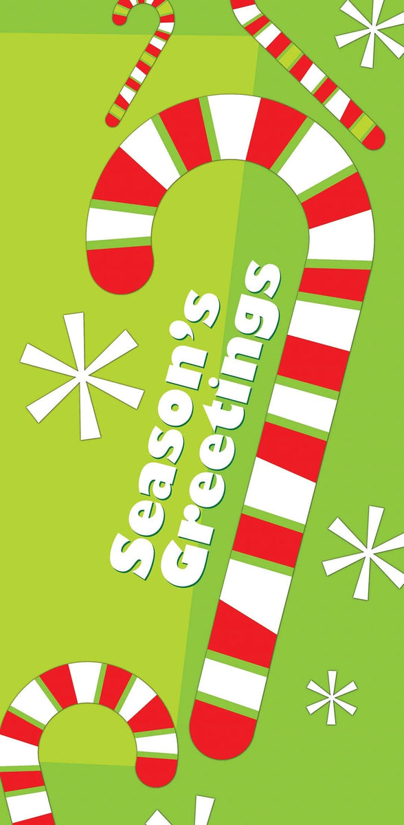 Candy Cane Blizzard Single Vinyl Banner (30"x60") – Dekra-Lite
