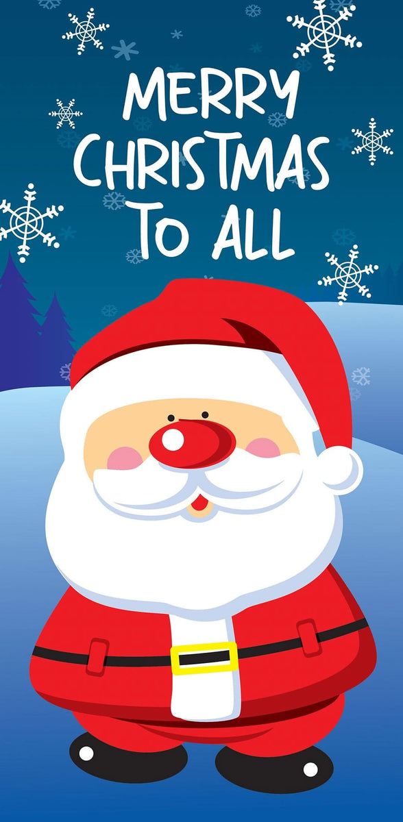 Cartoon Santa Single Vinyl Banner (30"x60") – Dekra-Lite