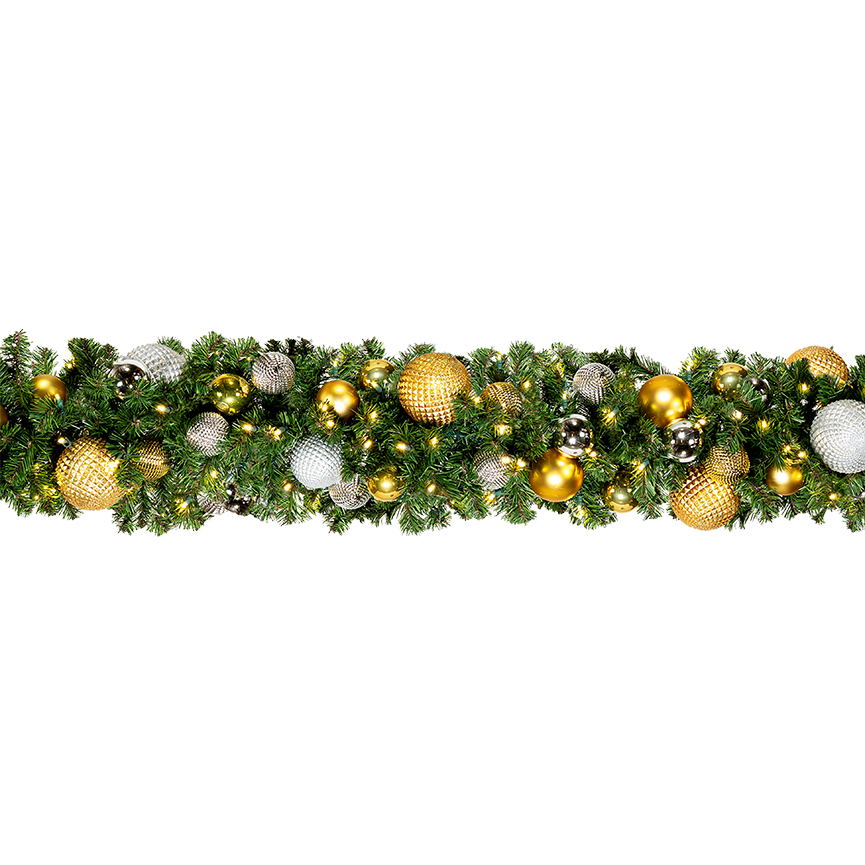 Elegant Pre-Decorated Garlands 10' Sections – Dekra-Lite
