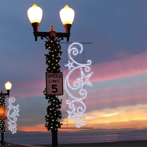 Pole Mount - Elegant Stars – Dekra-Lite