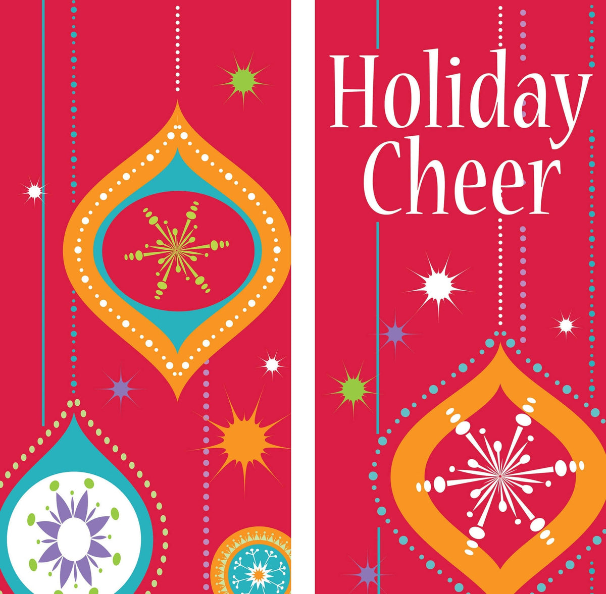 Holiday Cheer Double Vinyl Banner Set (30"x60") – Dekra-Lite