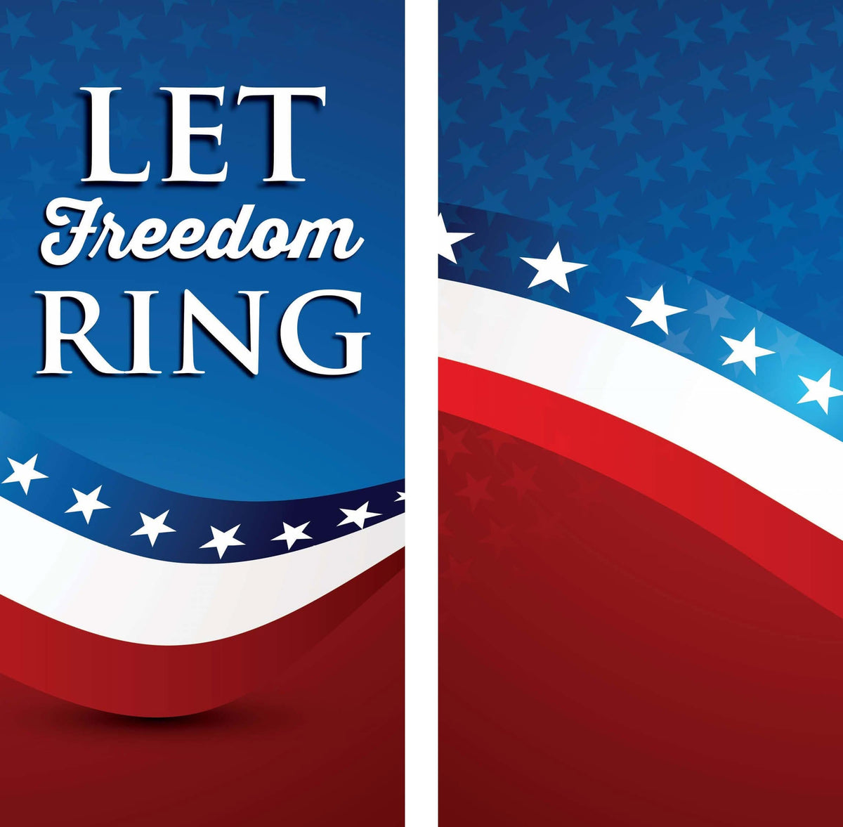 Let Freedom Ring - U.S. Flag Double Vinyl Banner – Dekra-Lite