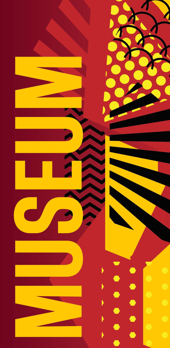 Modern Art Musuem - Red Single Vinyl Banner – Dekra-Lite