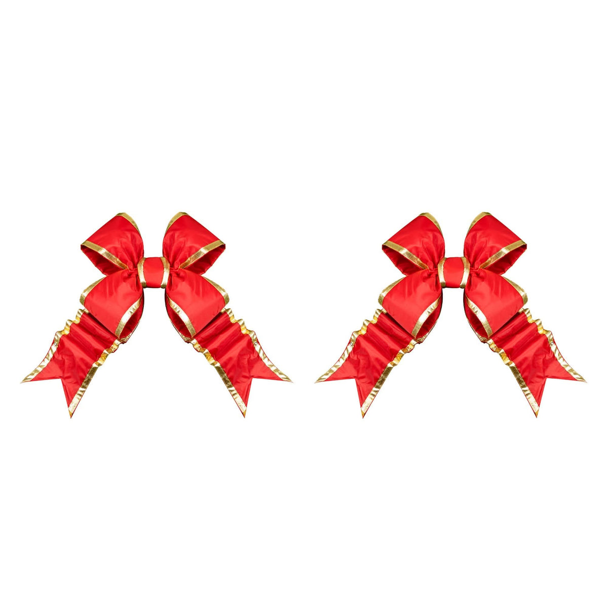 Red Structural Bow with Gold Trim 15", 18", and 24" – Dekra-Lite
