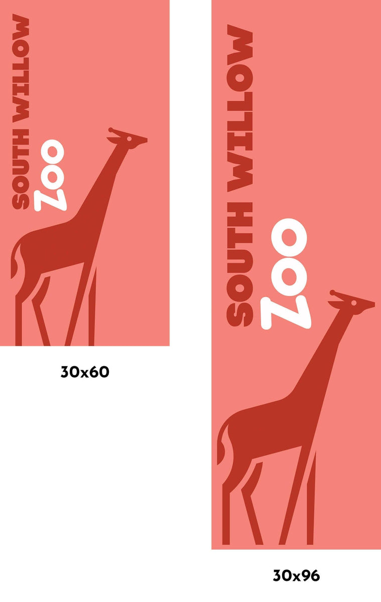 Zoo - Giraffe Exhibit Single Vinyl Banner – Dekra-Lite