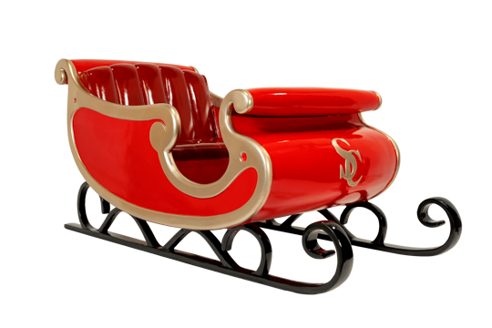 Cherry Red Santa Claus Monogram Sleigh – Dekra-Lite